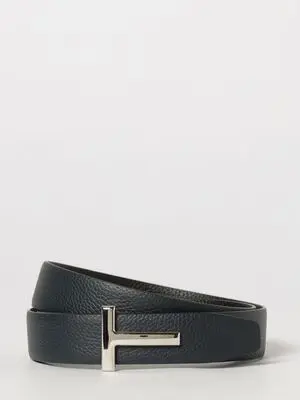 TOM FORD Tom Ford Leather Belt Navy