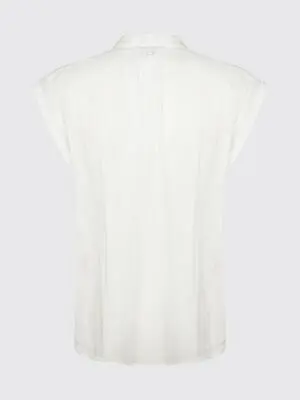 FORTE_FORTE Sleeveless Cotton Silk Shirt - Beige