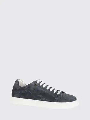 DOUCAL'S Suede Lace-up Sneakers - Blue
