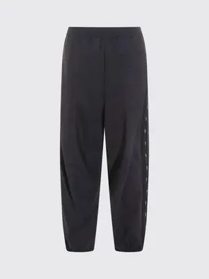 Moschino Checked Wool Blend Jogger Trousers - Grey