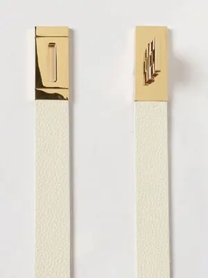 Elisabetta Franchi Logo Buckle Belt - Butter