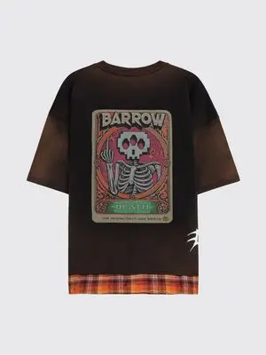BARROW Printed Cotton T-shirt - Black