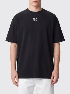 44 LABEL GROUP Cotton T-shirt With Logo - Black