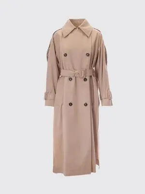 Sportmax Double-breasted Trench Coat - Beige