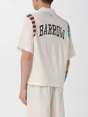 BARROW Casual Shirt In Cotton Blend With Logo - Beige