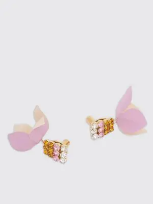 Marni Embellished Floral Drop Earrings - Multicolor