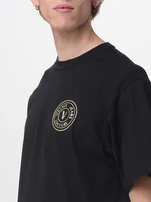 Versace Cotton T-shirt With Logo - Black