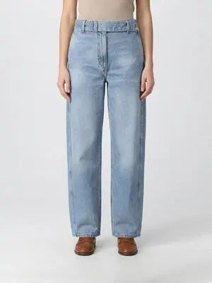 Magda Butrym High Rise Wide Leg Jeans - Blue