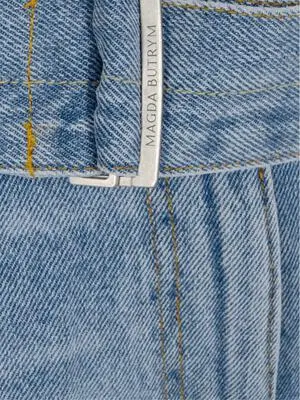 Magda Butrym Cotton Denim Wide Leg Jeans