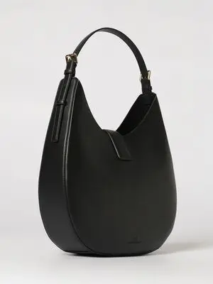 Elisabetta Franchi Round Hobo Shoulder Bag With Charm - Black