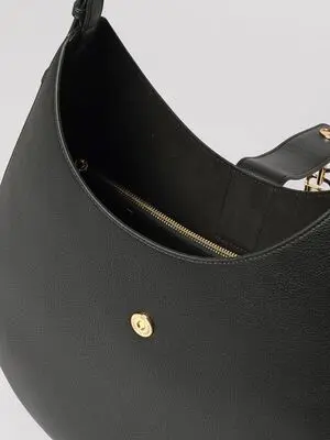 Elisabetta Franchi Round Hobo Shoulder Bag With Charm - Black