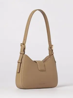 Elisabetta Franchi Small Hobo Bag With Charm By - Beige