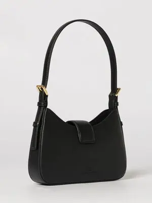 Elisabetta Franchi Small Hobo Bag With Charm By - Black
