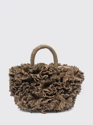 IBELIV Ibeliv Coral Raffia Handbag Brown