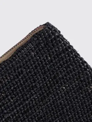 IBELIV Tea Ampy Crocheted Raffia Pouch - Black