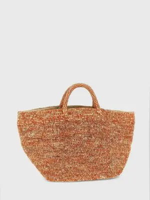 IBELIV Raffia Tote Bag - Red