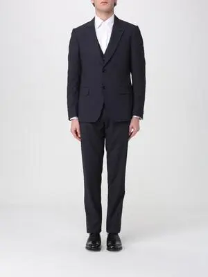 LARDINI Single-breasted Wool Blend Suit - Blue