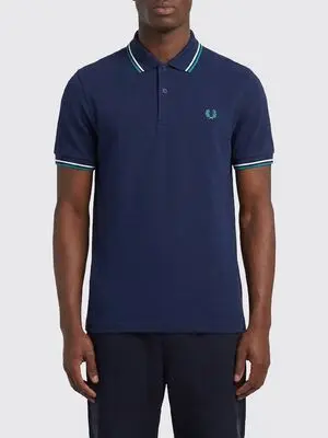 Fred Perry Cotton Polo Shirt With Logo - Blue