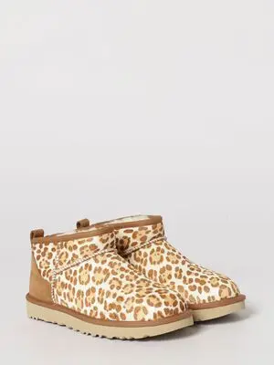 UGG Leopard Print Ankle Boots - Brown