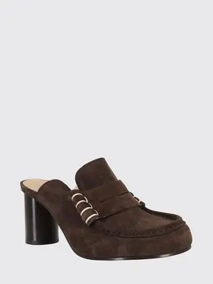 JW Anderson Suede Heeled Mules - Brown