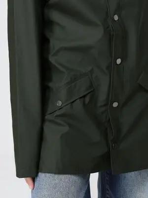 Rains Hooded Waterproof Polyester Raincoat - Green