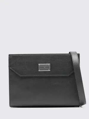 Emporio Armani Leather Shoulder Bag - Black