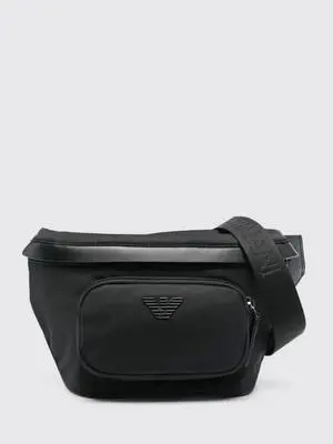 Emporio Armani Technical Canvas Belt Bag - Black