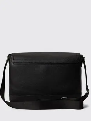 Polo Ralph Lauren Grained Leather Shoulder Bag - Black