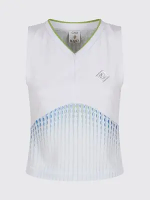 Casablanca Technical Fabric V-neck Top