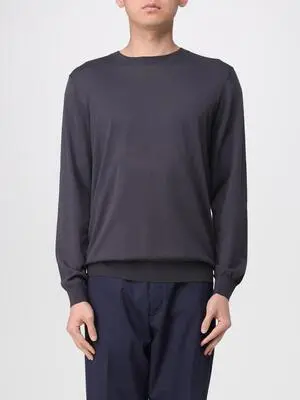 KANGRA Cotton And Silk Crew Neck Pullover - Charcoal