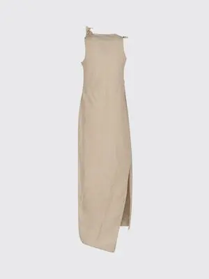 Coperni Asymmetrical Draped Dress - Beige