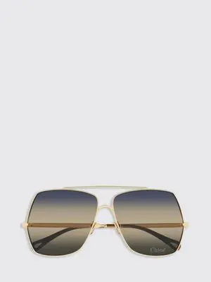 Chloé Aviator Metal Sunglasses - Cocoa