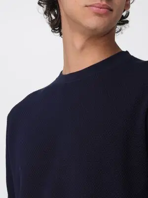 KANGRA Textured Knit Pullover - Blue