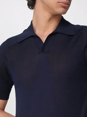 KANGRA Silk And Cashmere Knit Polo Shirt