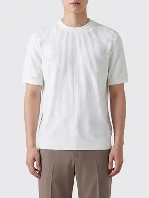 KANGRA Ribbed Crew Neck Pullover - White