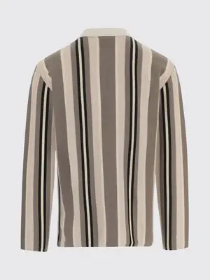 Guest In Residence Striped Cashmere Polo Shirt - Red