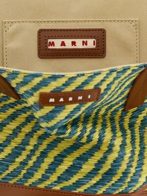 Marni Woven Tote Bag - Green