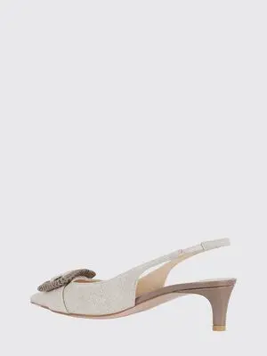 Roberto Festa Suede Slingbacks With Decorative Buckle - Rope