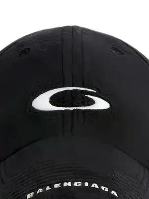 Balenciaga Logo Baseball Cap - Black