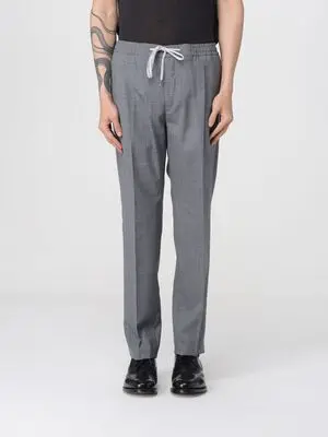 PT TORINO Tailored Trousers With Drawstring Waist - Grey