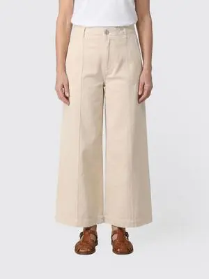 TWINSET Wide Leg Cotton Denim Jeans