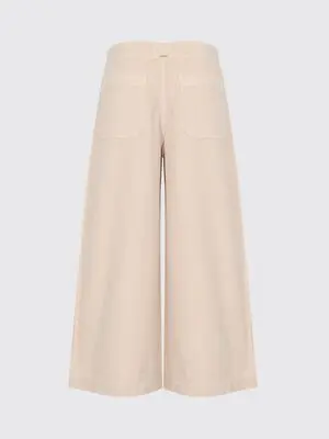 TWINSET Wide Leg Cotton Denim Jeans