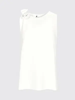 Liviana Conti Sleeveless Top With Flower Appliqu