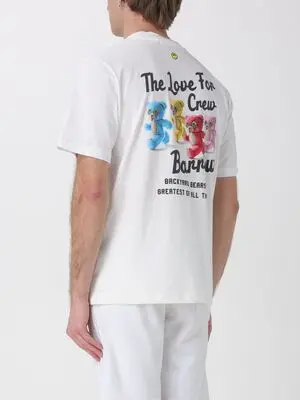 BARROW Printed Cotton T-shirt - White