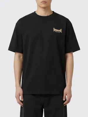 BARROW Cotton T-shirt With Skull Print Black