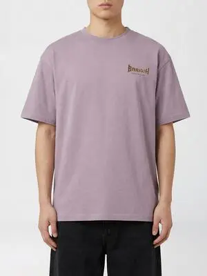 BARROW Cotton T-shirt With Skull Print Pink