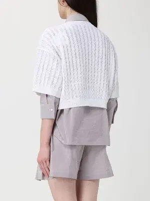 Brunello Cucinelli Linen Cardigan With Sequin Embellishments