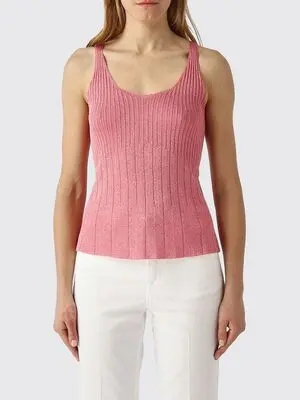 TWINSET Ribbed Knit Tank Top - Pink