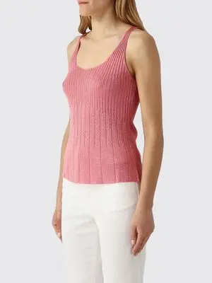 TWINSET Ribbed Knit Tank Top - Pink