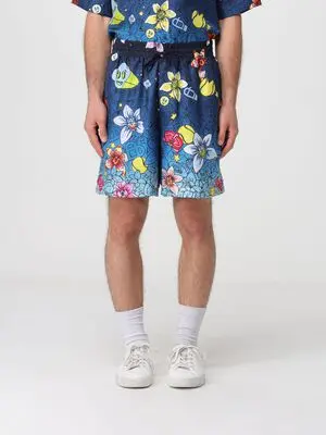 Casablanca Printed Silk Shorts - Blue